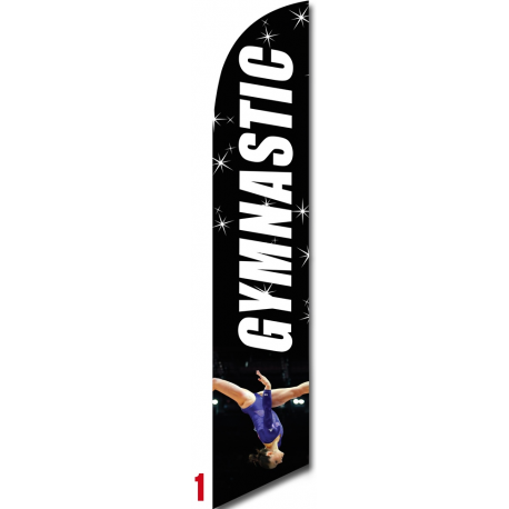 gymnastics feather flag kit