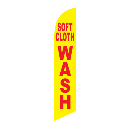 Soft Cloth Wash feather flag